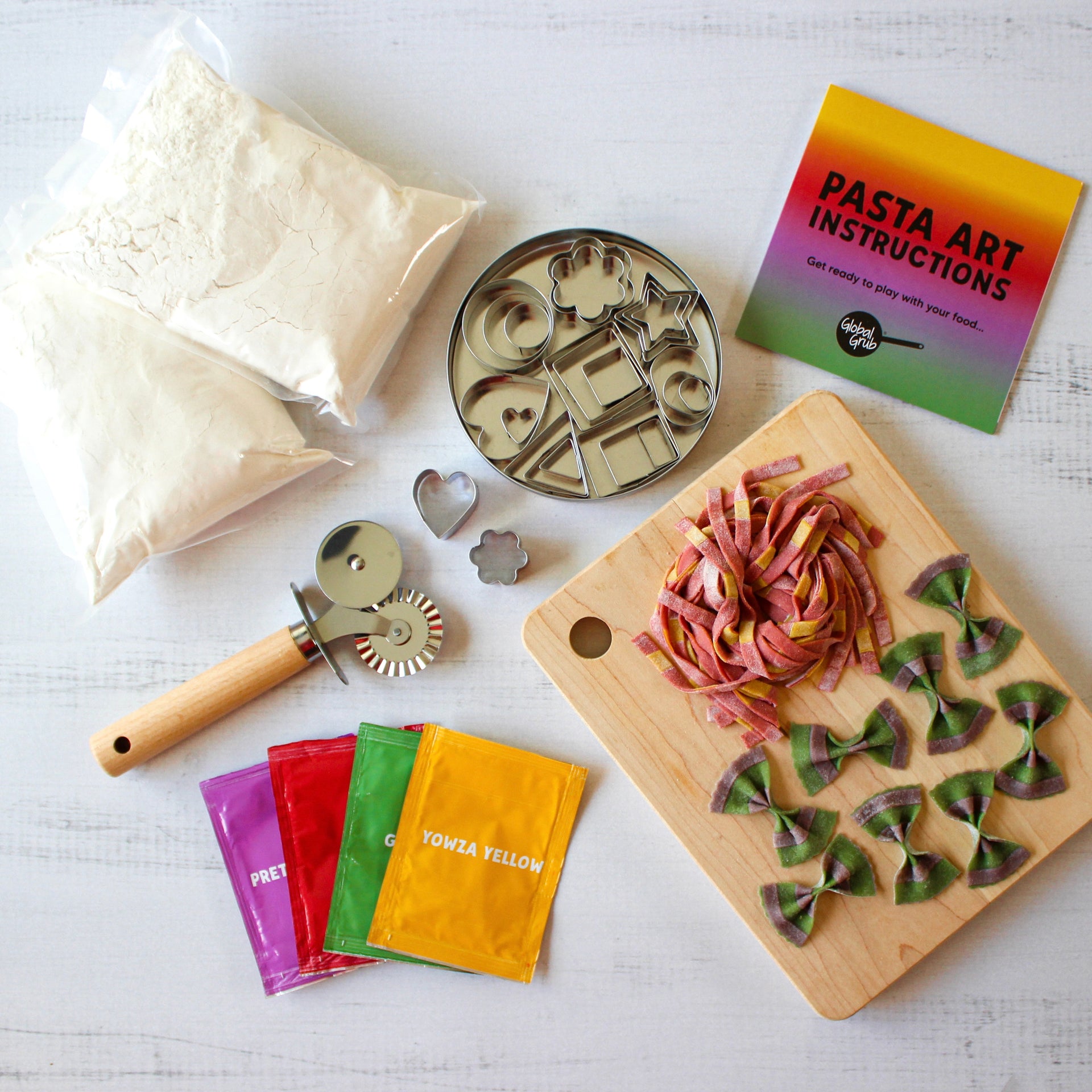 Pasta Art Kit | Make Creative Pasta with Colors from Nature – Global Grub