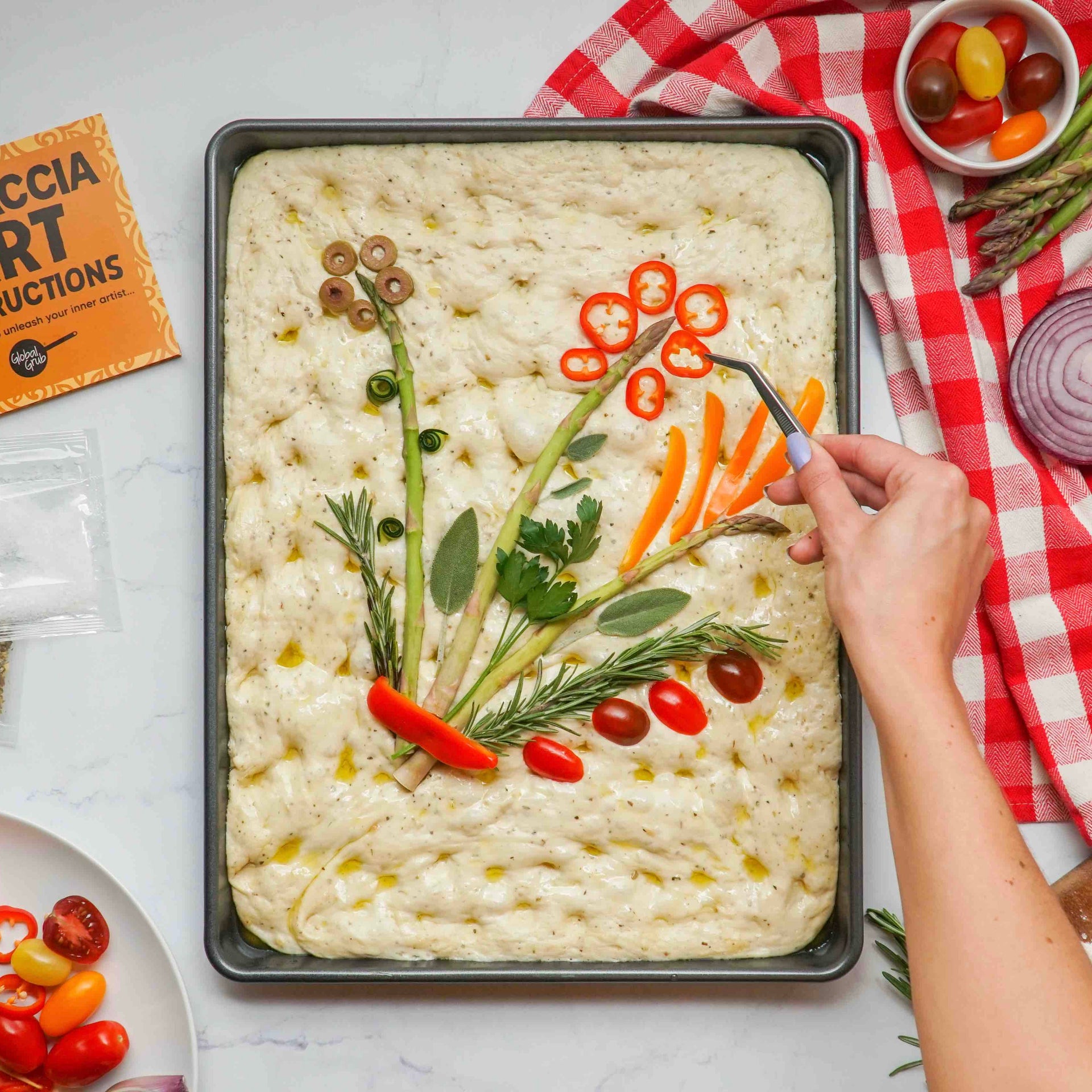 Focaccia Art Kit | Make Edible Bread Art – Global Grub