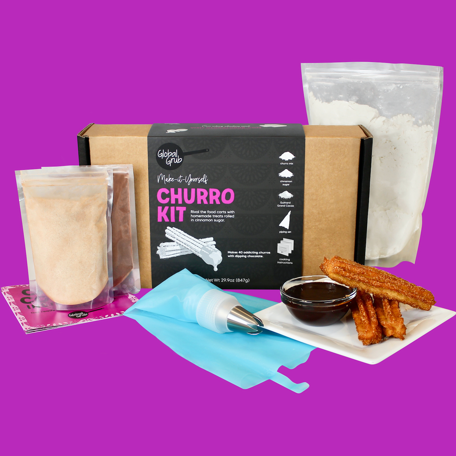 Churro Kit | Make Homemade Churros - Global Grub